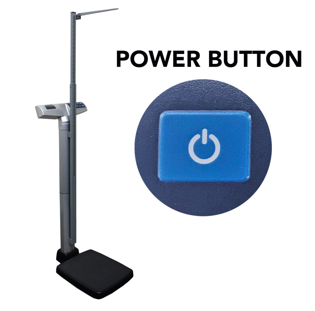 Waist High Digital Platform Scale with Height Rod Included | Health o ...